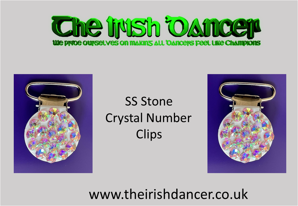 SS Stone Crystal AB Number Clip – The Irish Dancer